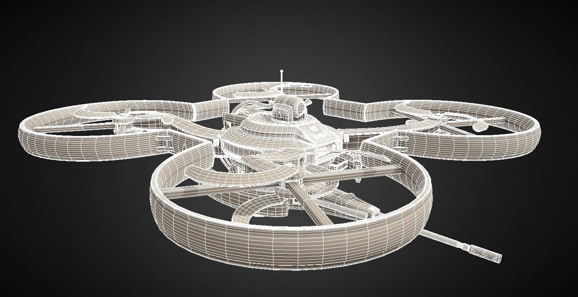 3D Military Gunner Drone - TurboSquid 2345927