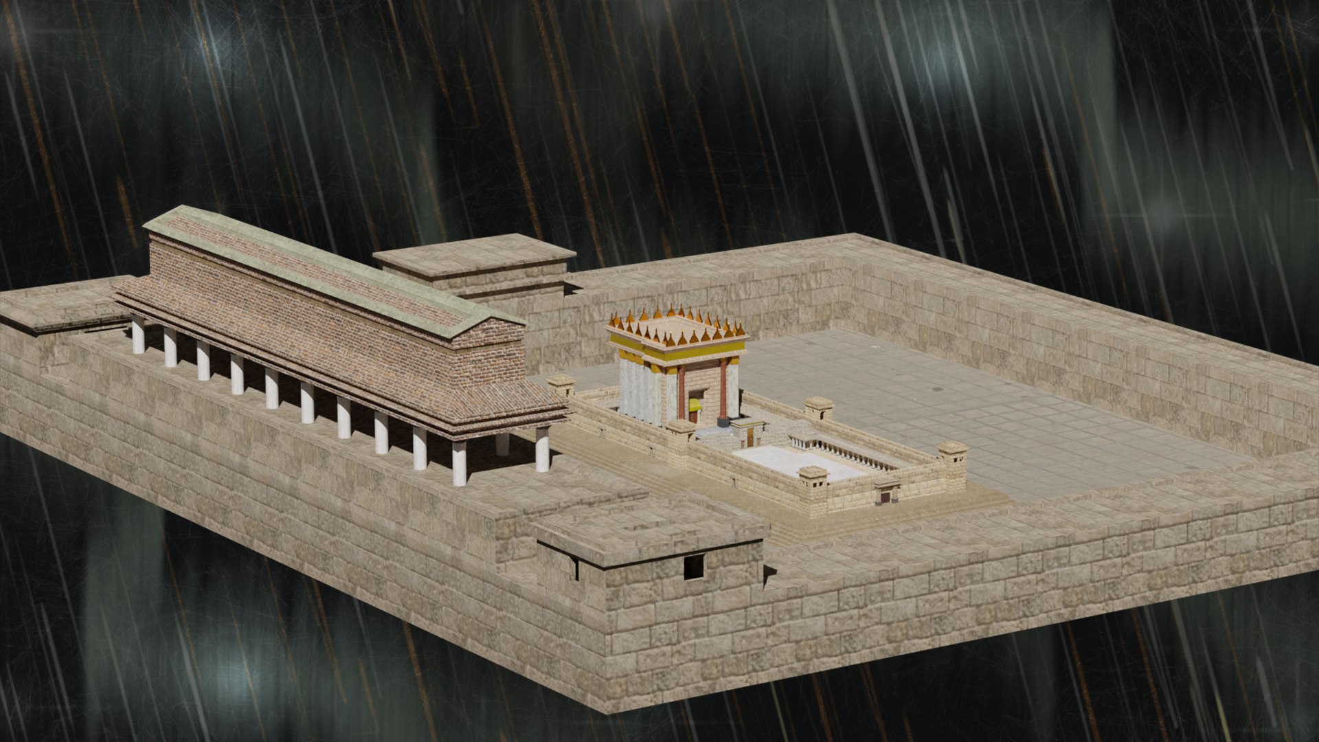 Jerusalem Temple3rd - Esplanade - Sacred Objects 3D Model - TurboSquid ...