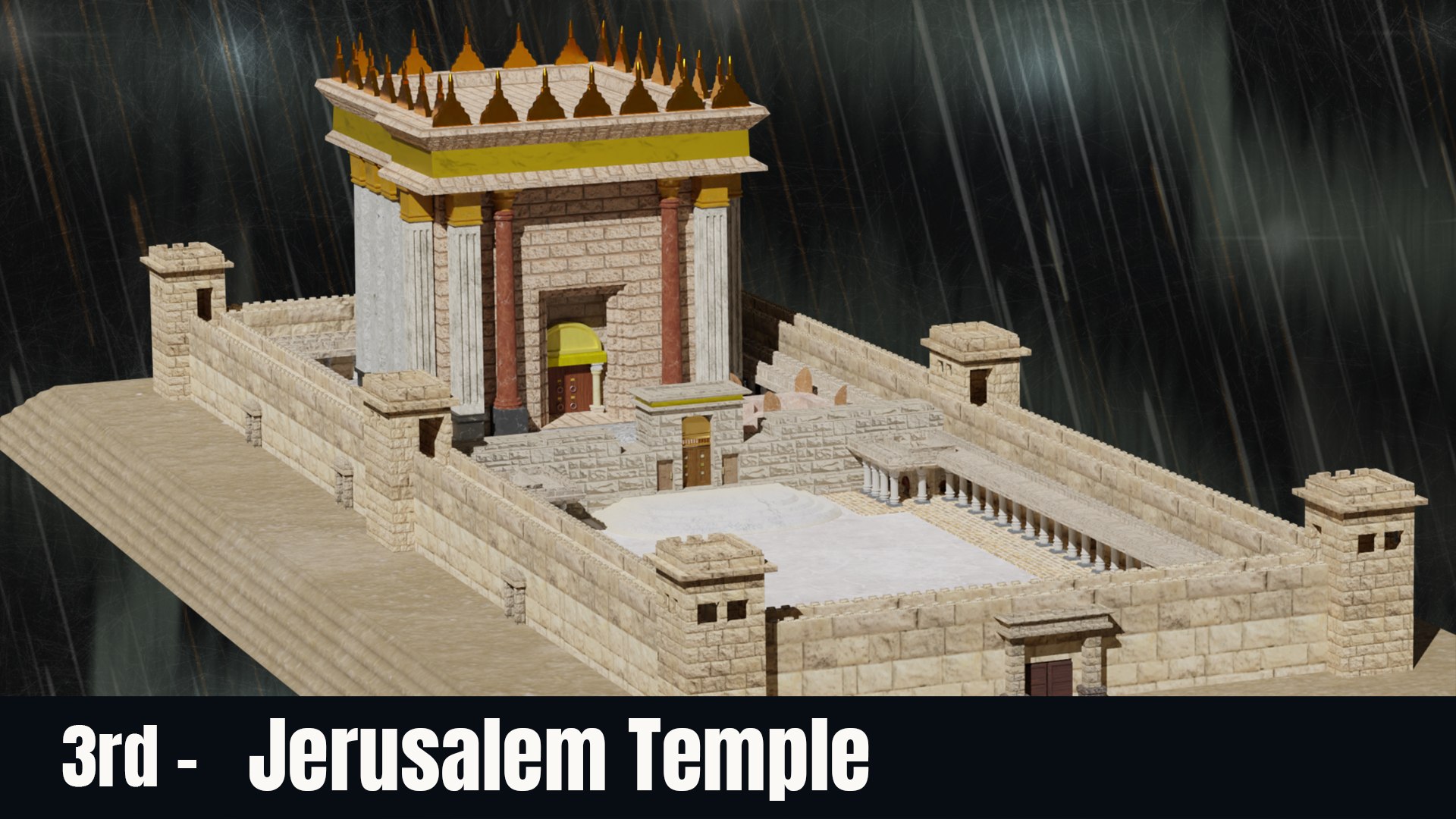 Jerusalem Temple3rd - Esplanade - Sacred Objects 3D Model - TurboSquid ...