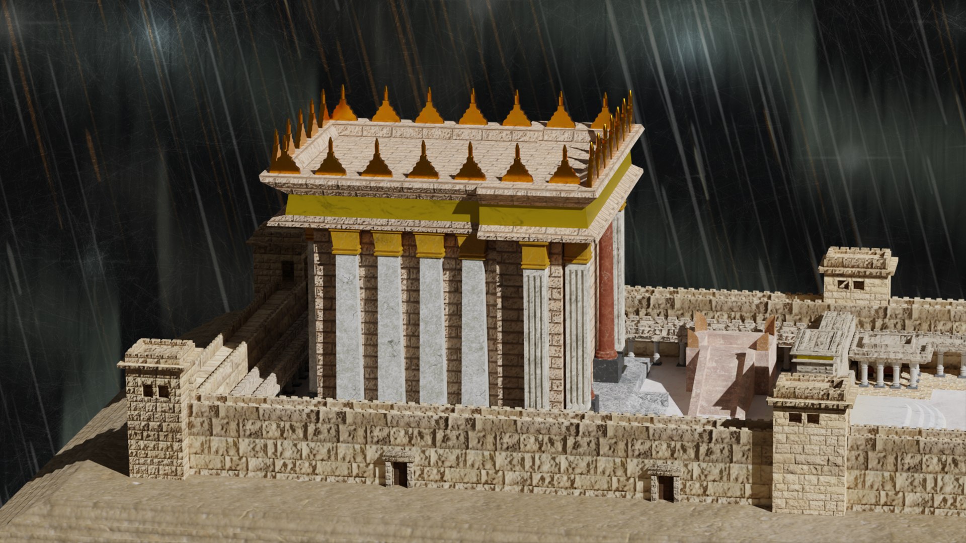 Jerusalem Temple3rd - Esplanade - Sacred Objects 3D Model - TurboSquid ...