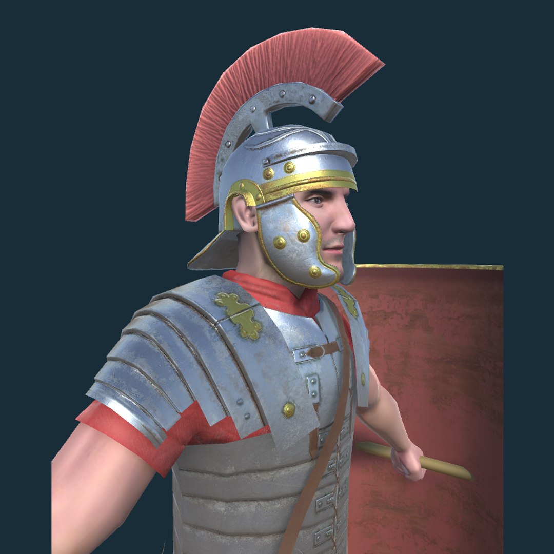 3d model roman legionnaire septimus