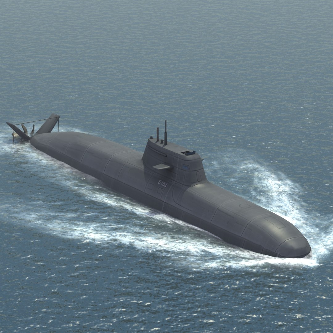 3d Model Of Type 212 Attack Submarine