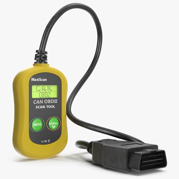 3D OBD2 Code Reader Yellow Vertical Position model - TurboSquid 1851560