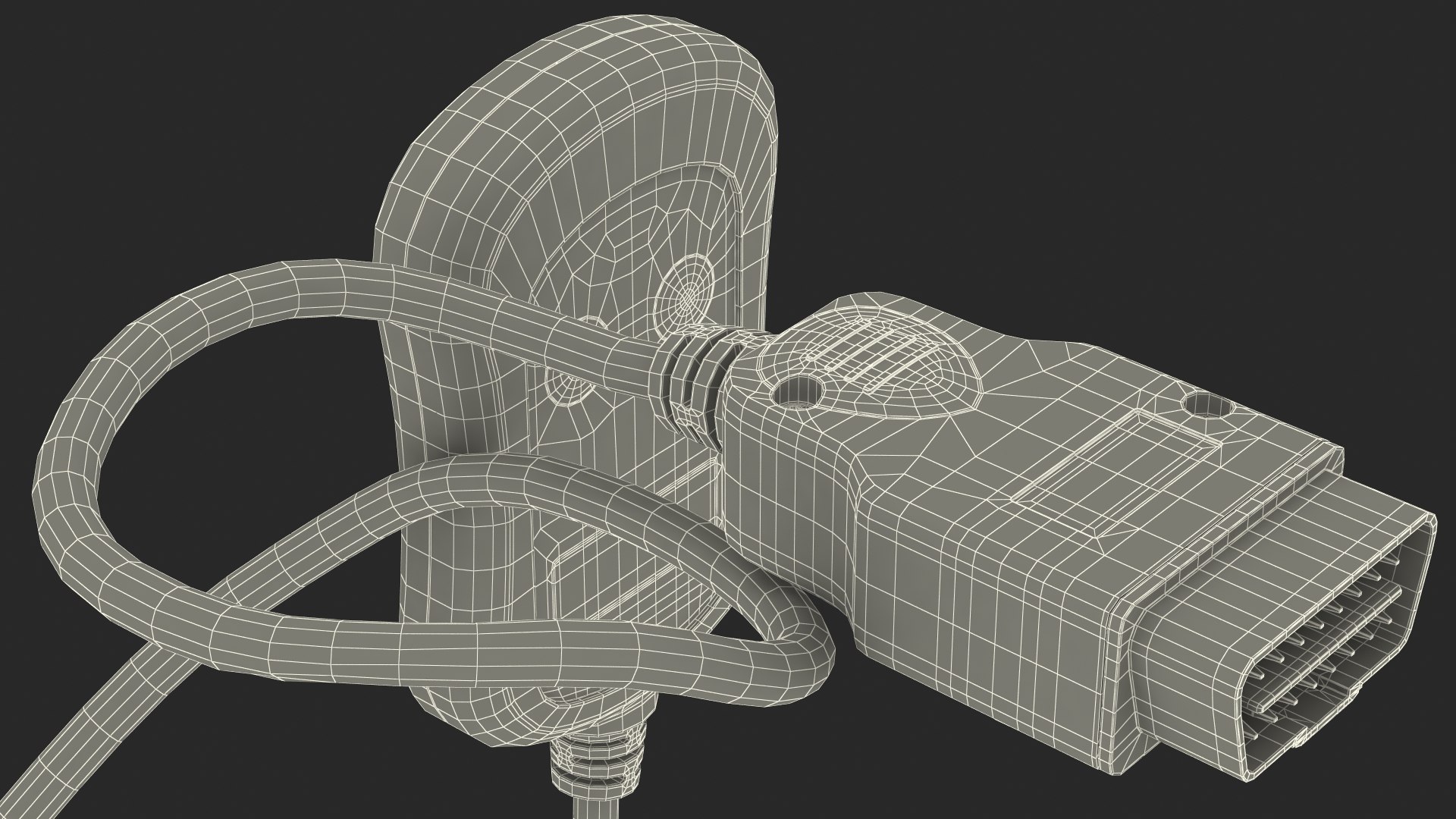 3D OBD2 Code Reader Yellow Vertical Position Model - TurboSquid 1851560