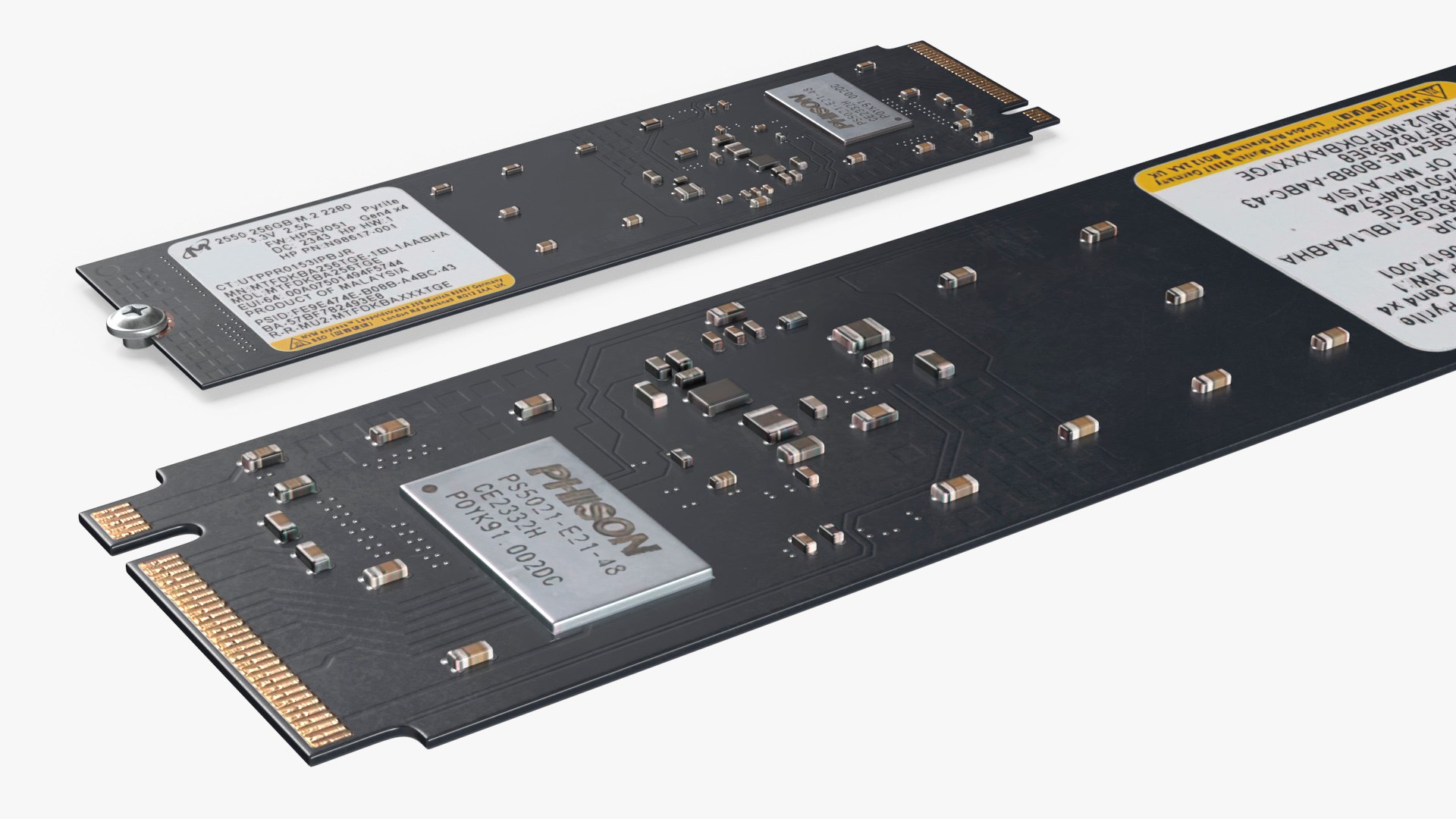 3D Model HP EliteBook X G1a M 2 2280 NVMe SSD With Phison Controller ...