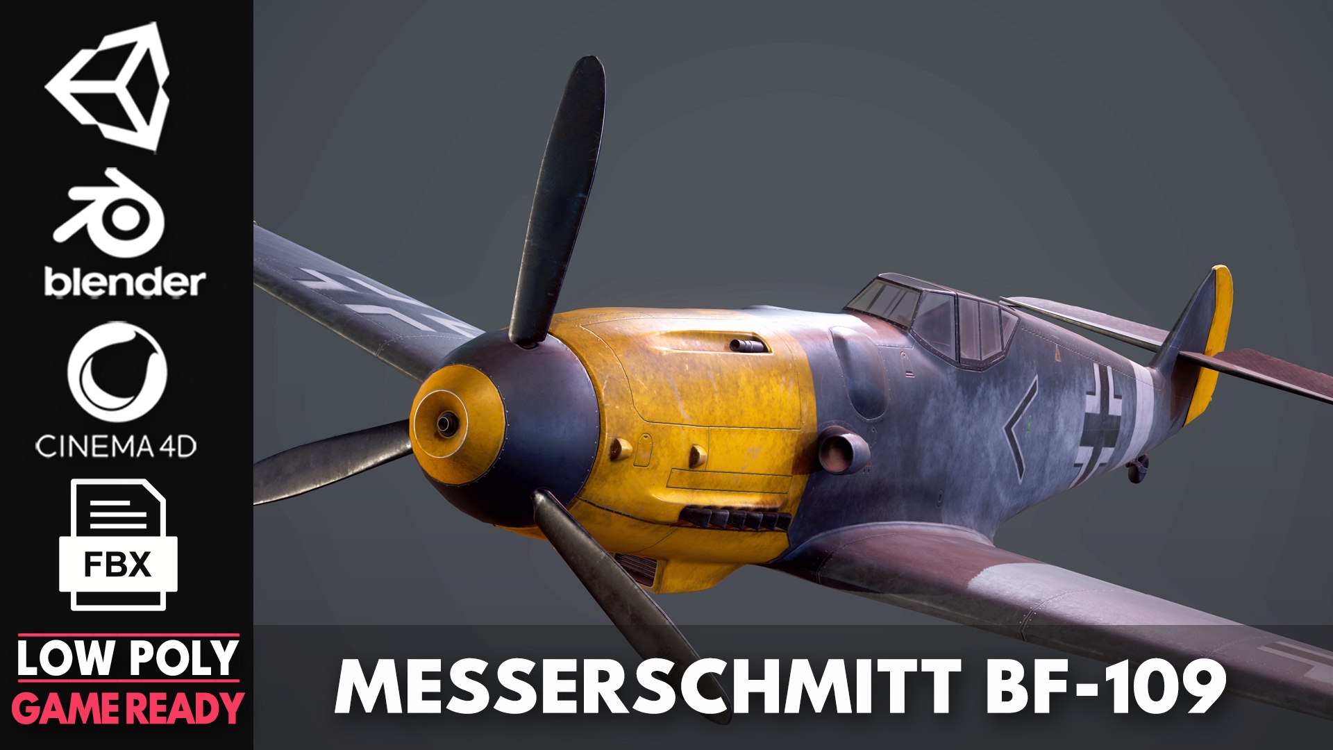 Plane bf-109 model - TurboSquid 1164851