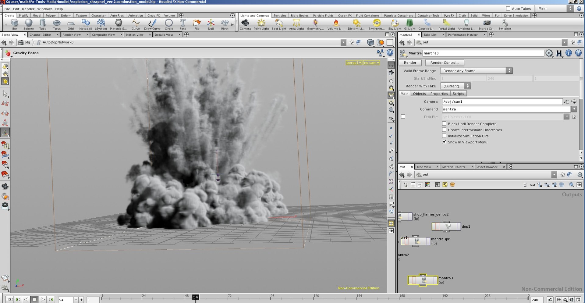 3d Model Explosion Houdini