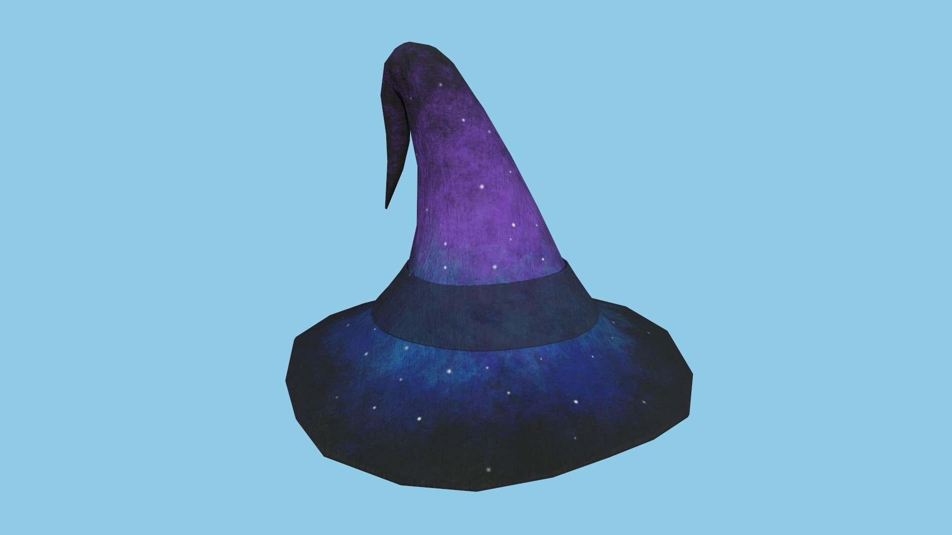 3D model Galaxy Wizard Hat - Character Design Fashion - TurboSquid 1729006