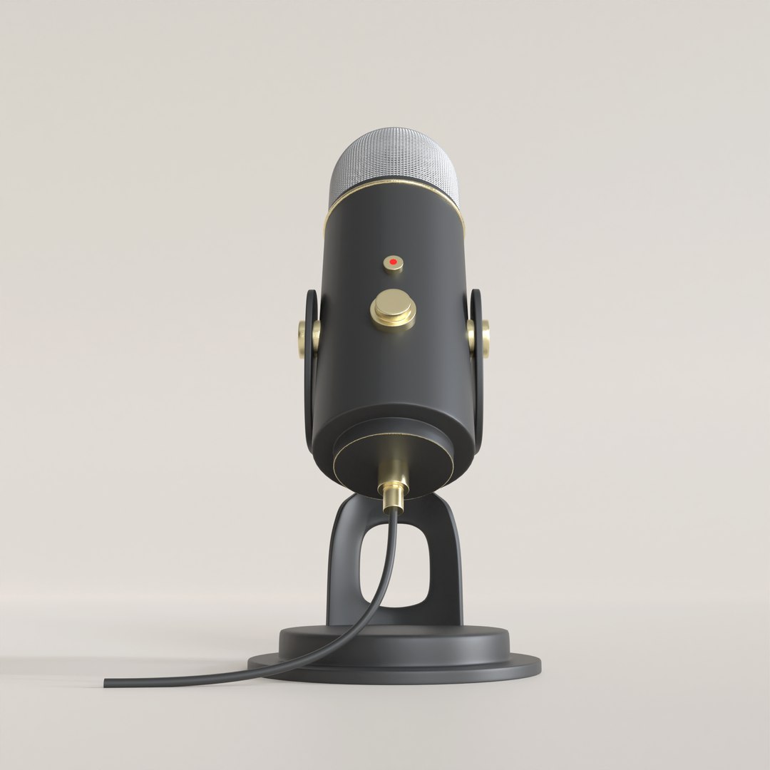 Free Condenser Microphone Mic Suitable For Use In Broadcast 3D Model ...
