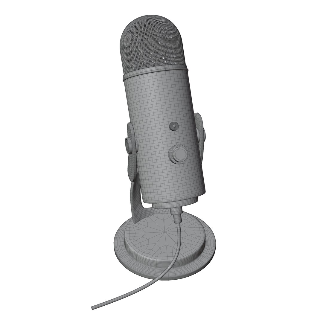 Free Condenser Microphone Mic Suitable For Use In Broadcast 3D Model ...