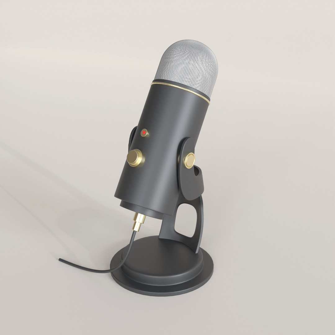 Free Condenser Microphone Mic Suitable For Use In Broadcast 3D Model ...