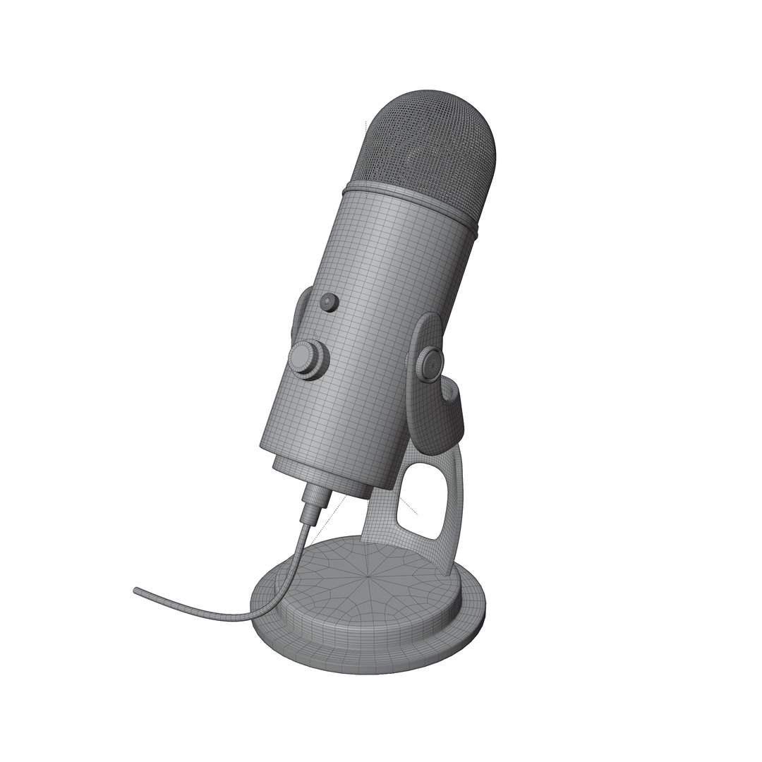 Free Condenser Microphone Mic Suitable For Use In Broadcast 3D Model ...