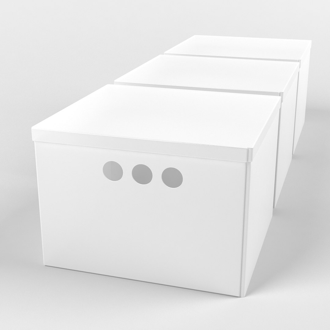 3d Model White Boxes