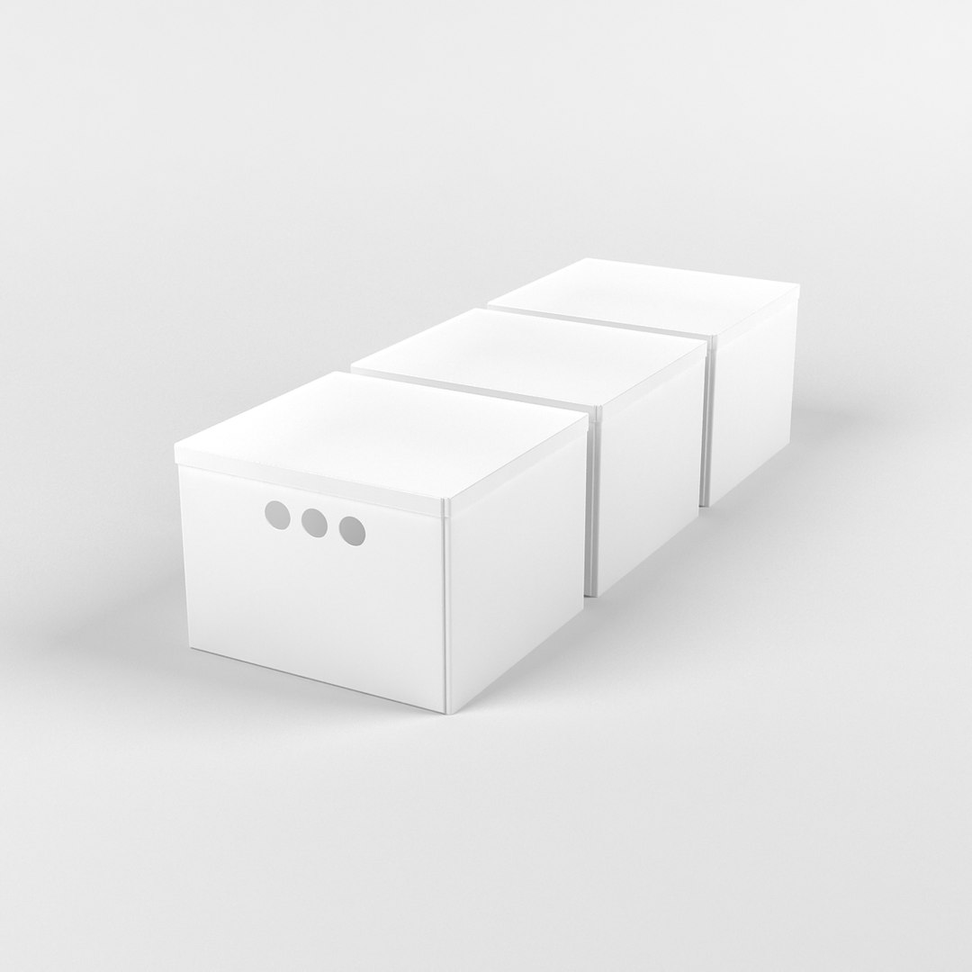 3d Model White Boxes