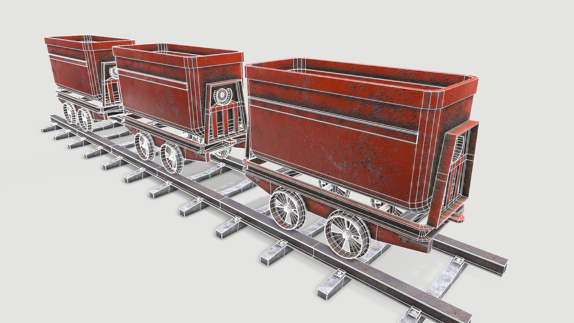 3D Mine Wagon 3 - TurboSquid 1743942