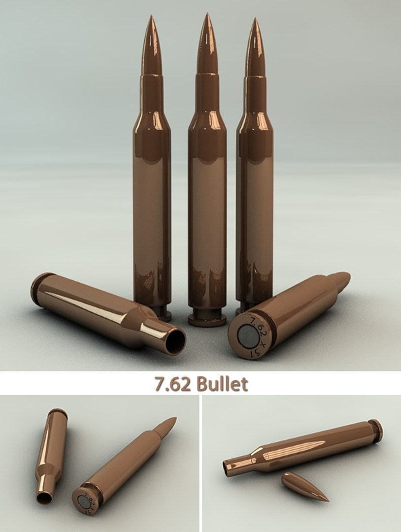 3dsmax Realistic 7 Bullet