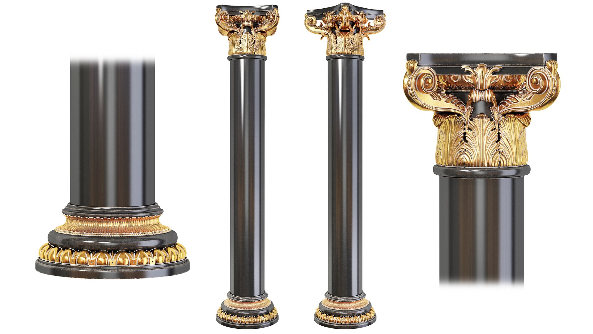 Classic Column 01 3D Model - TurboSquid 2074665