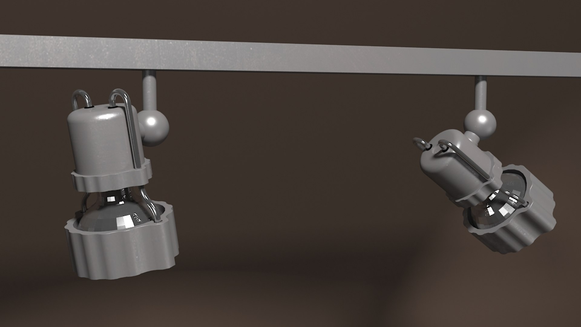 3d Gallery Light Set Model