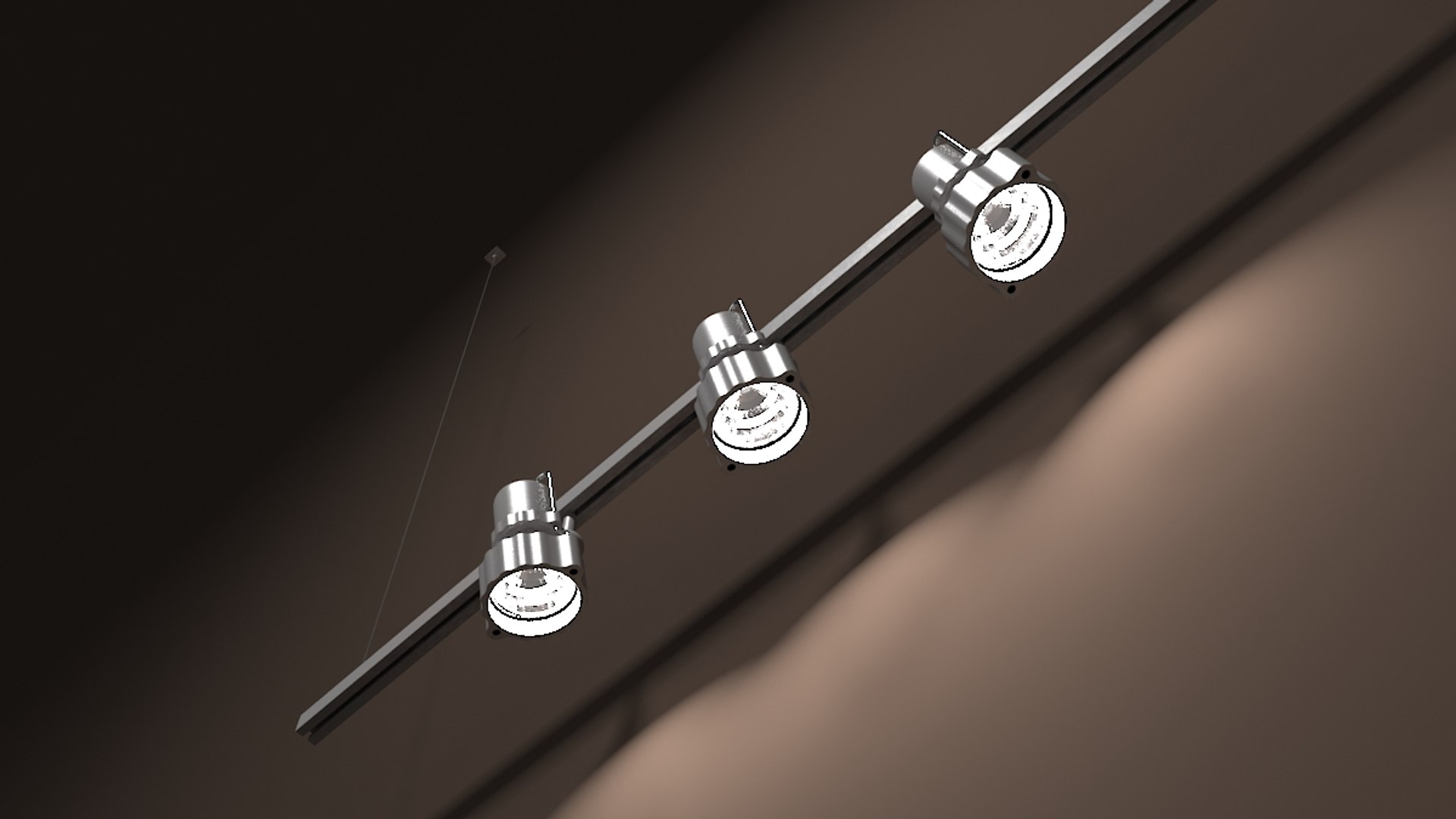 3d Gallery Light Set Model