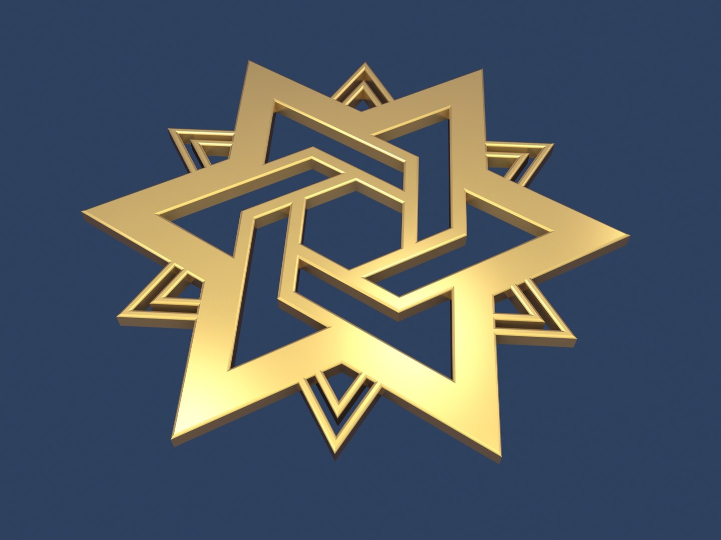 Star david model - TurboSquid 1417417