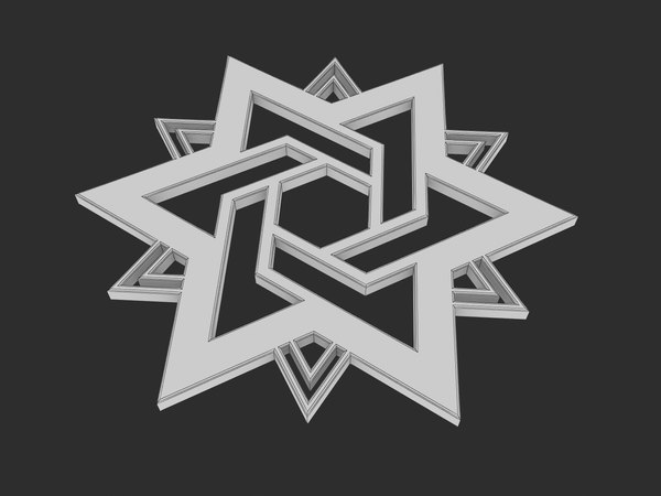 Star david model - TurboSquid 1417417