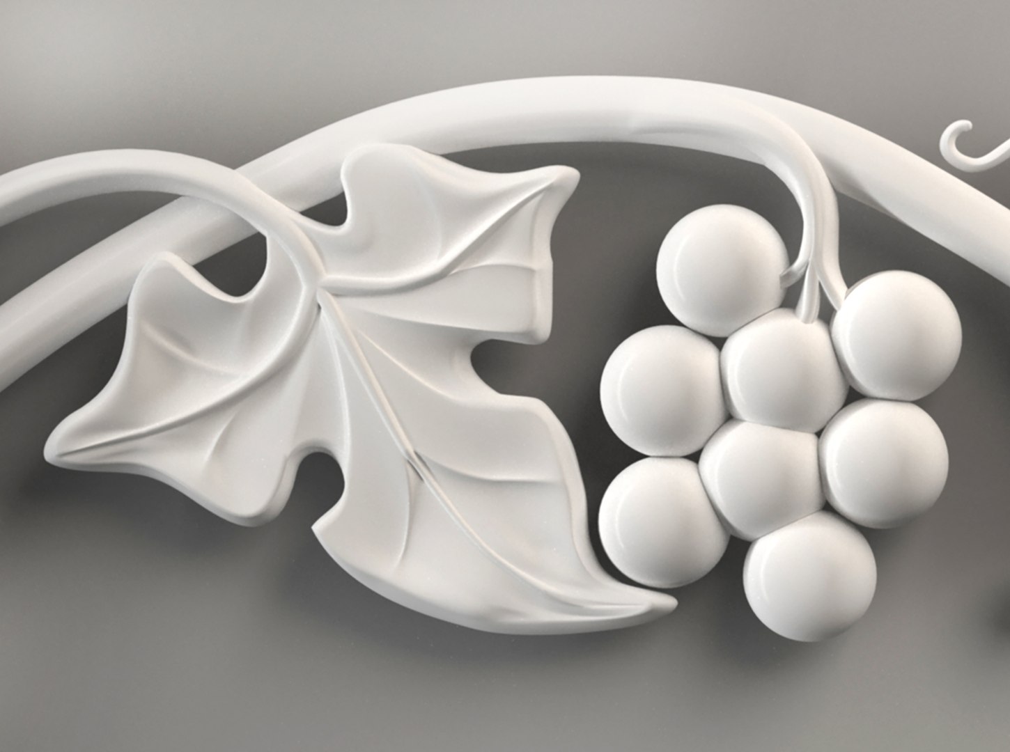 GRAPE LEAF DECOR FOR CNC ROUTER 3D - TurboSquid 2254893