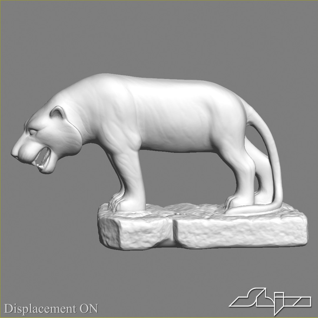 Tiger Sculpture 1 3d Max