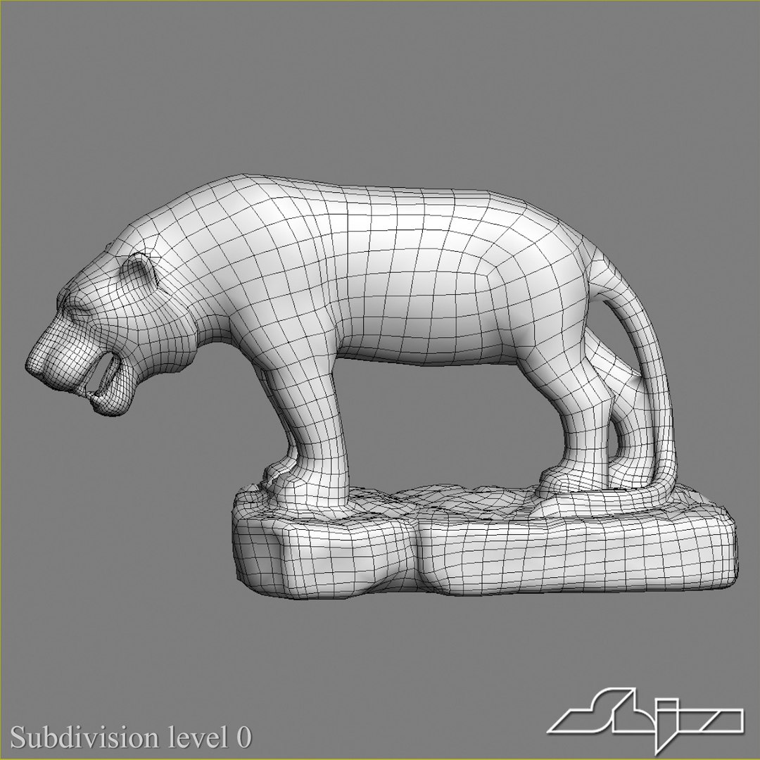 Tiger Sculpture 1 3d Max