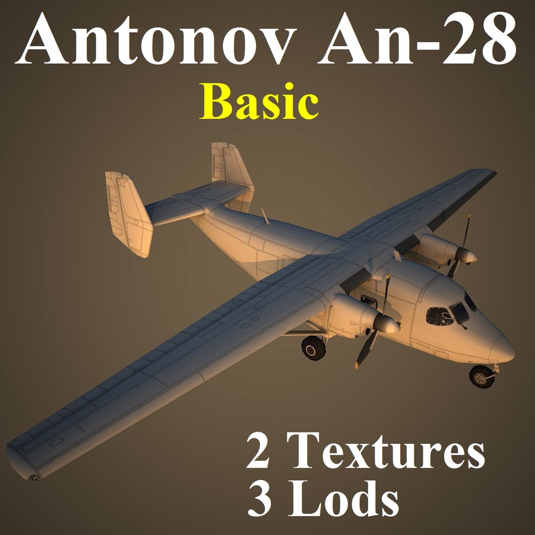 3d Antonov Basic Aircraft