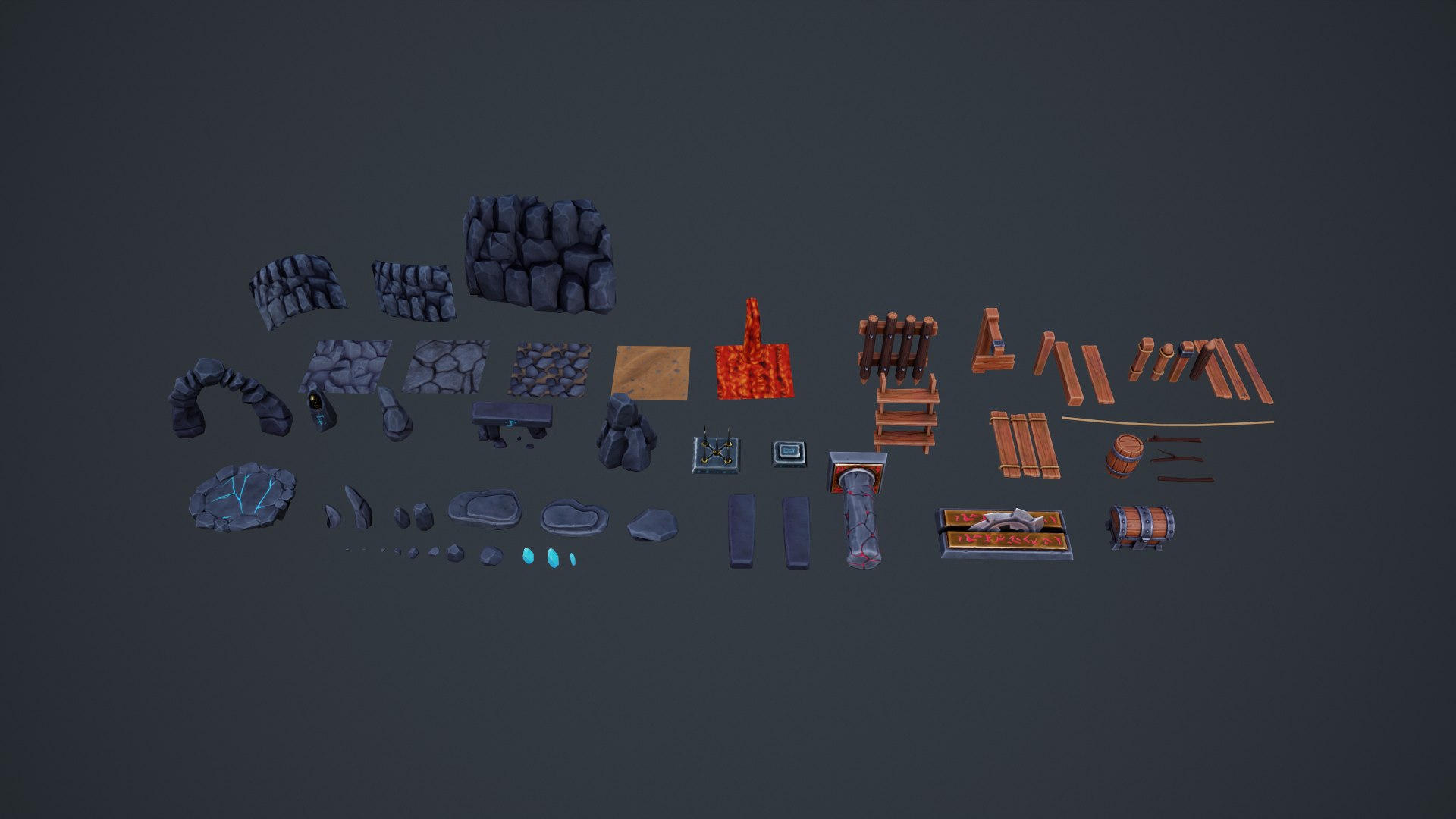 3D Assets For Creating A Dungeon - TurboSquid 2055301