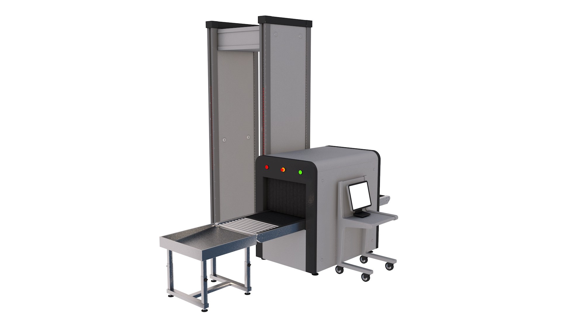 X-Ray Machine With Metal Detector model - TurboSquid 1761250