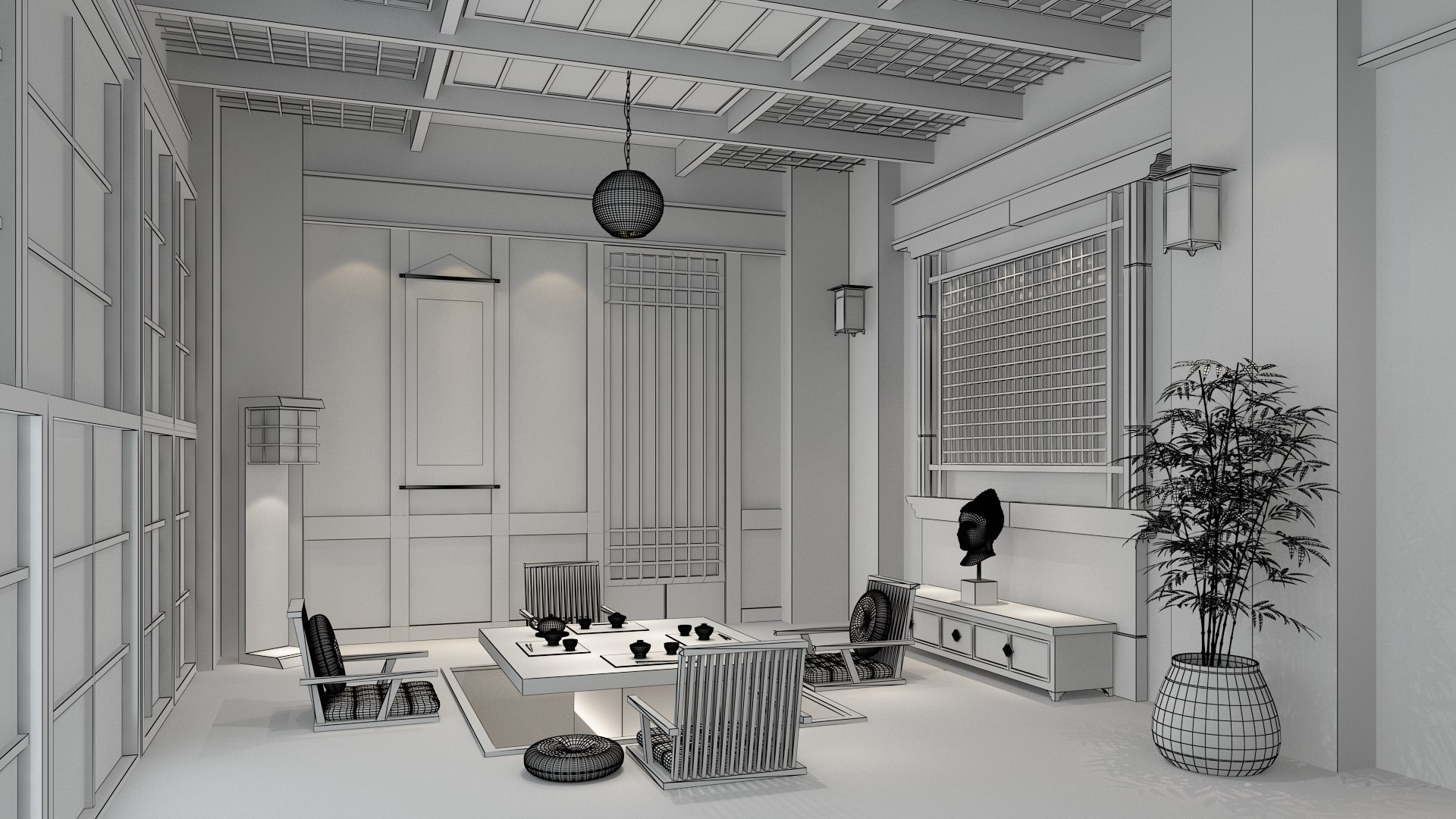 Japanese Room 01 3D - TurboSquid 1881624