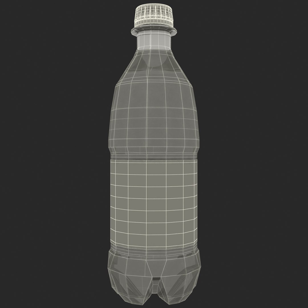 fanta strawberry bottle 3d obj