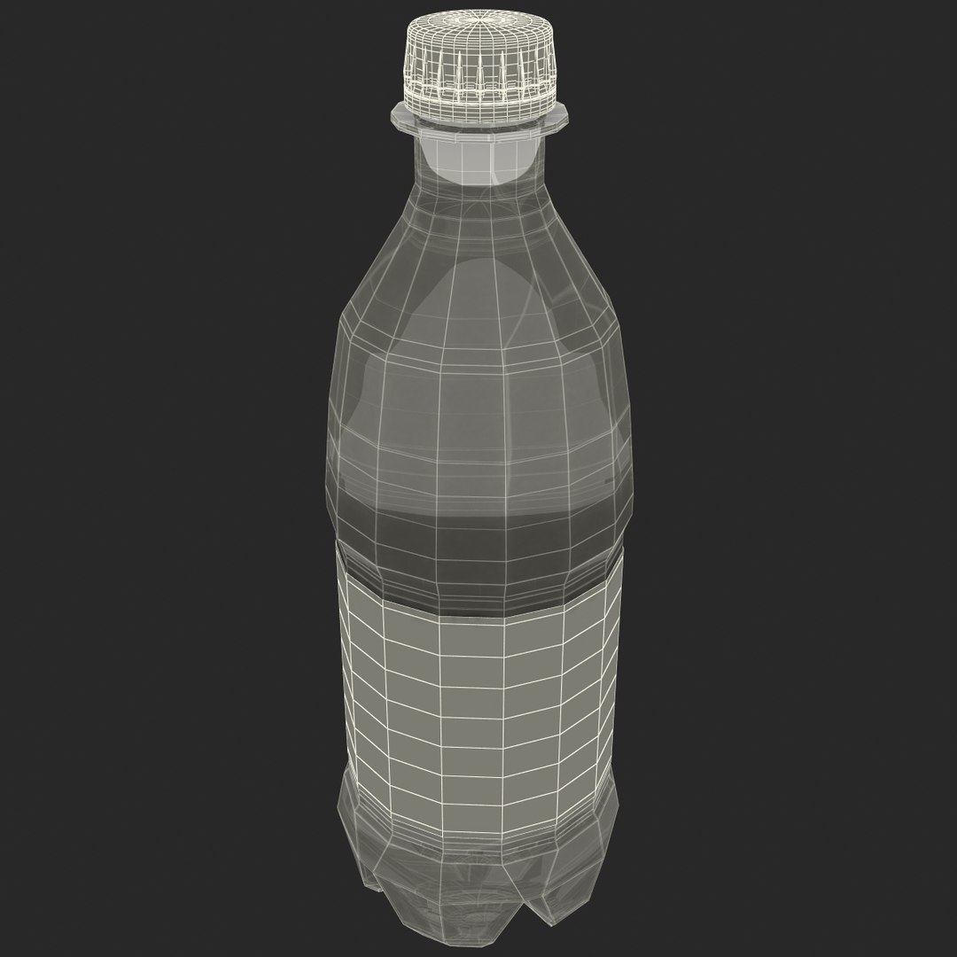fanta strawberry bottle 3d obj