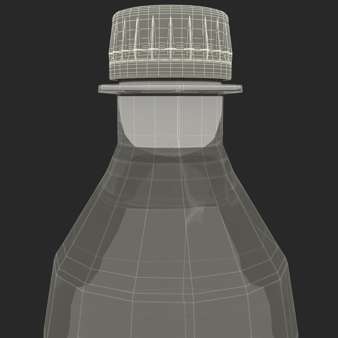 fanta strawberry bottle 3d obj