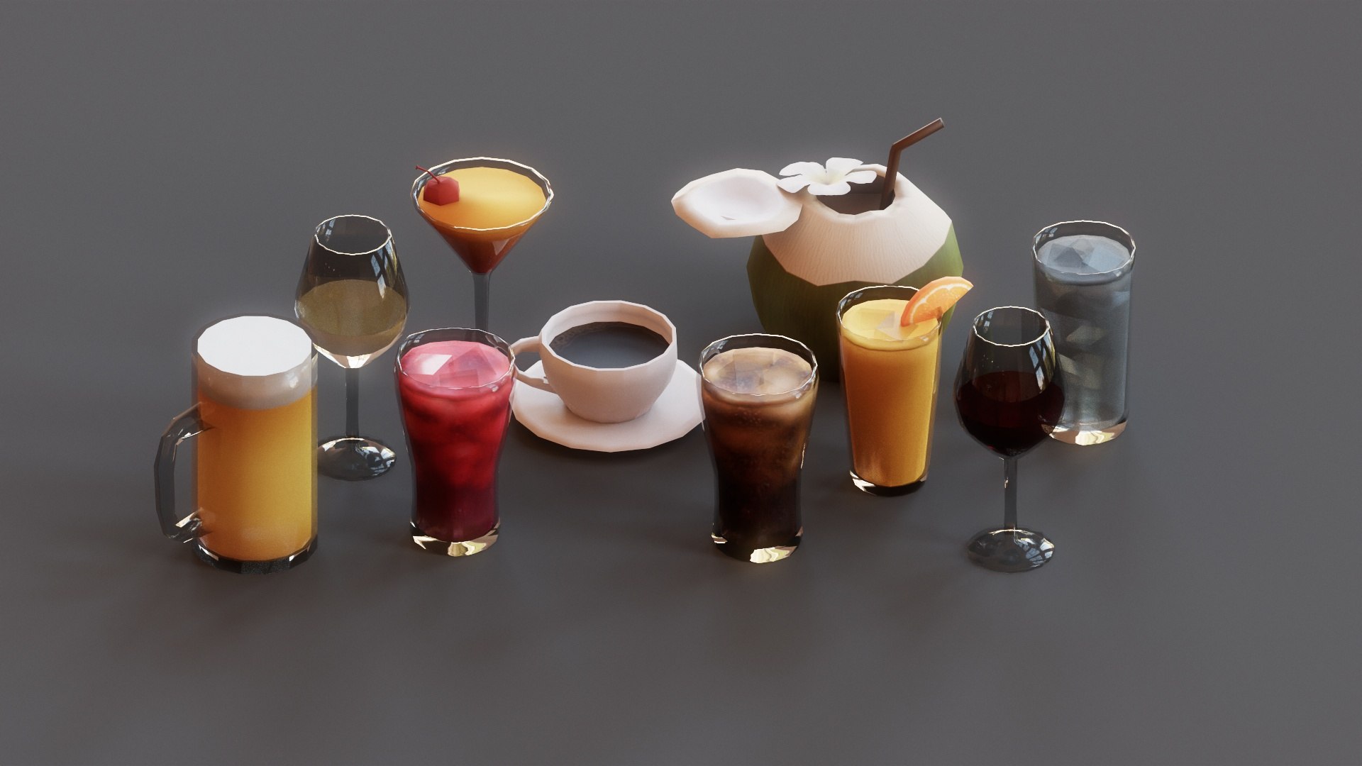 3D Model Beverage Drink - TurboSquid 1432344