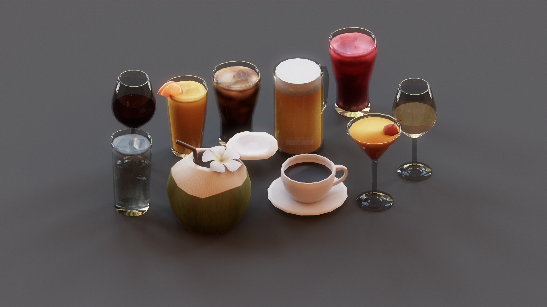 3D Model Beverage Drink - TurboSquid 1432344