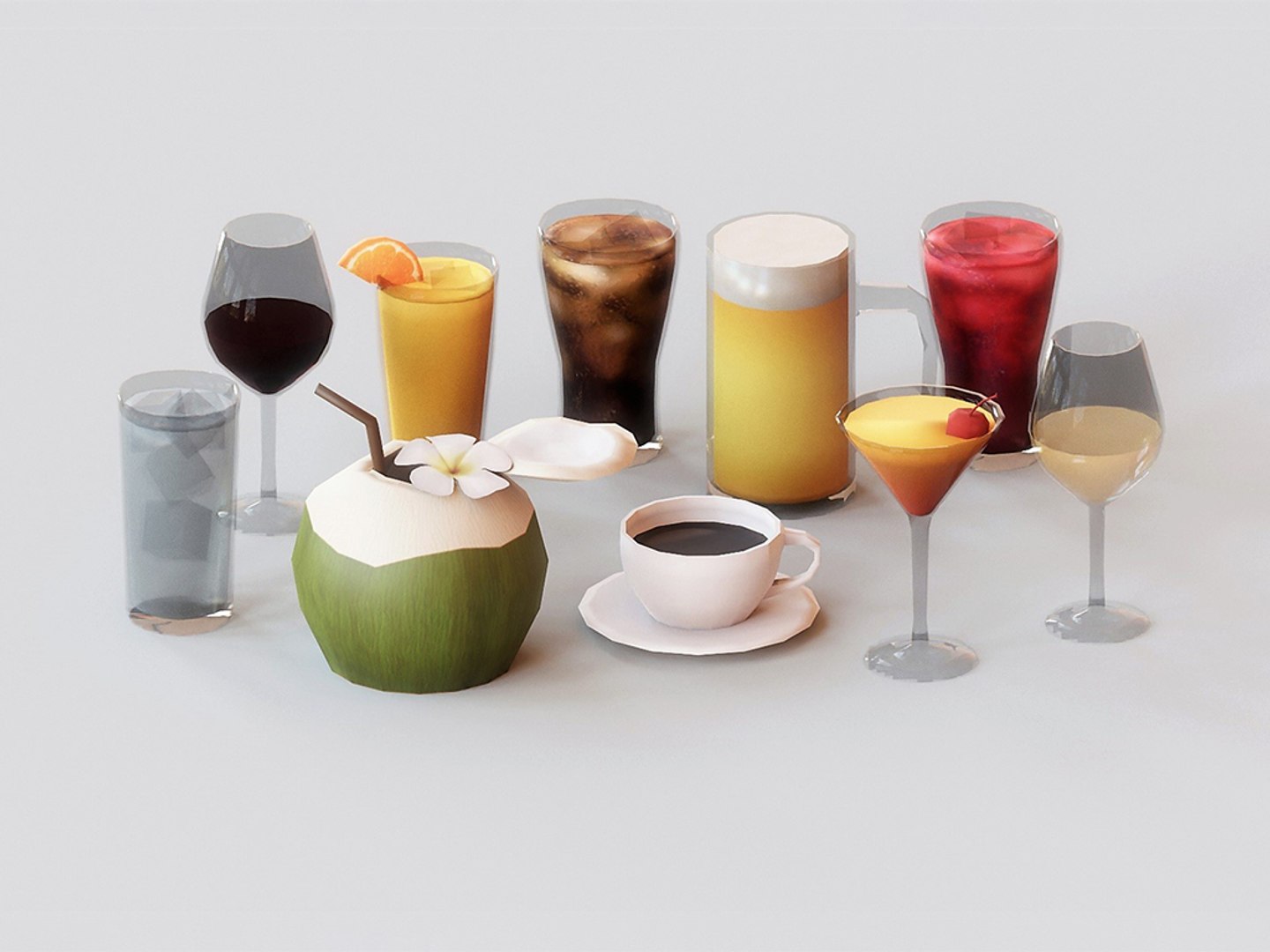 3D Model Beverage Drink - TurboSquid 1432344