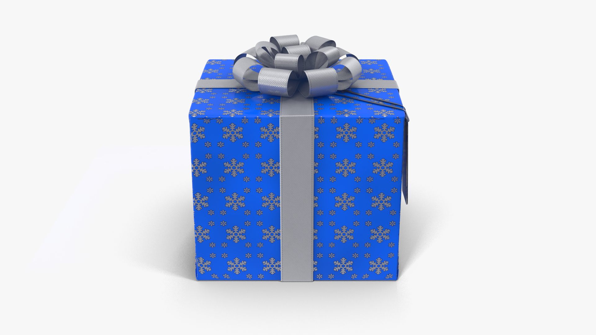 3D Model Gift Box Lable Blue - TurboSquid 1746527