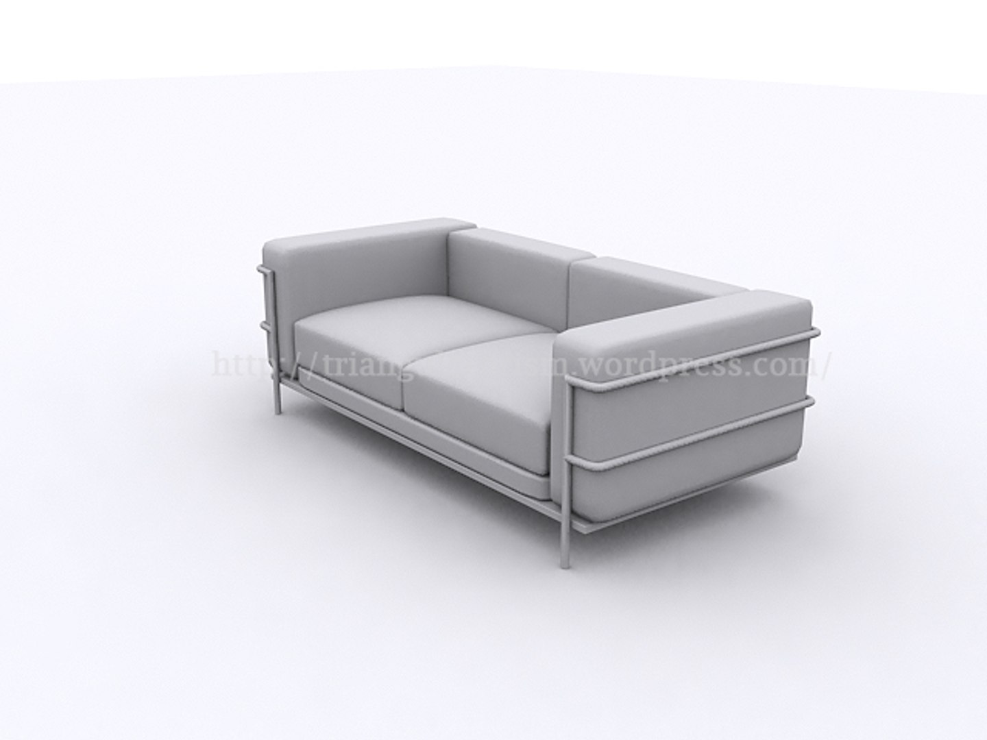 3d modern sofa model