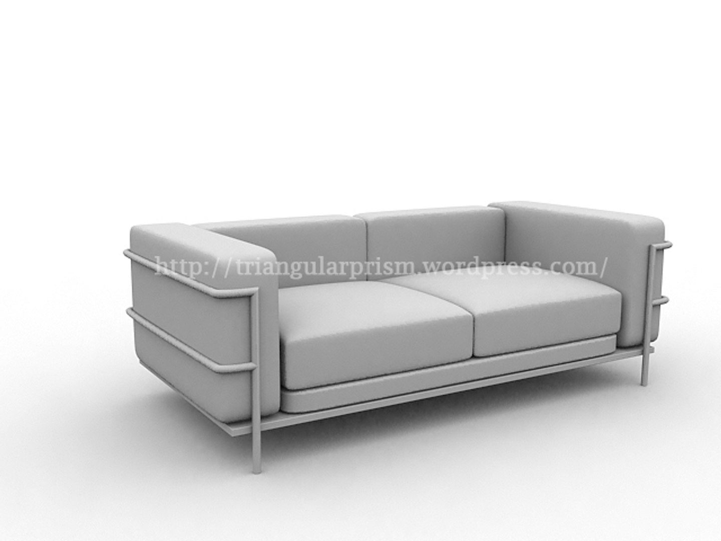 3d modern sofa model
