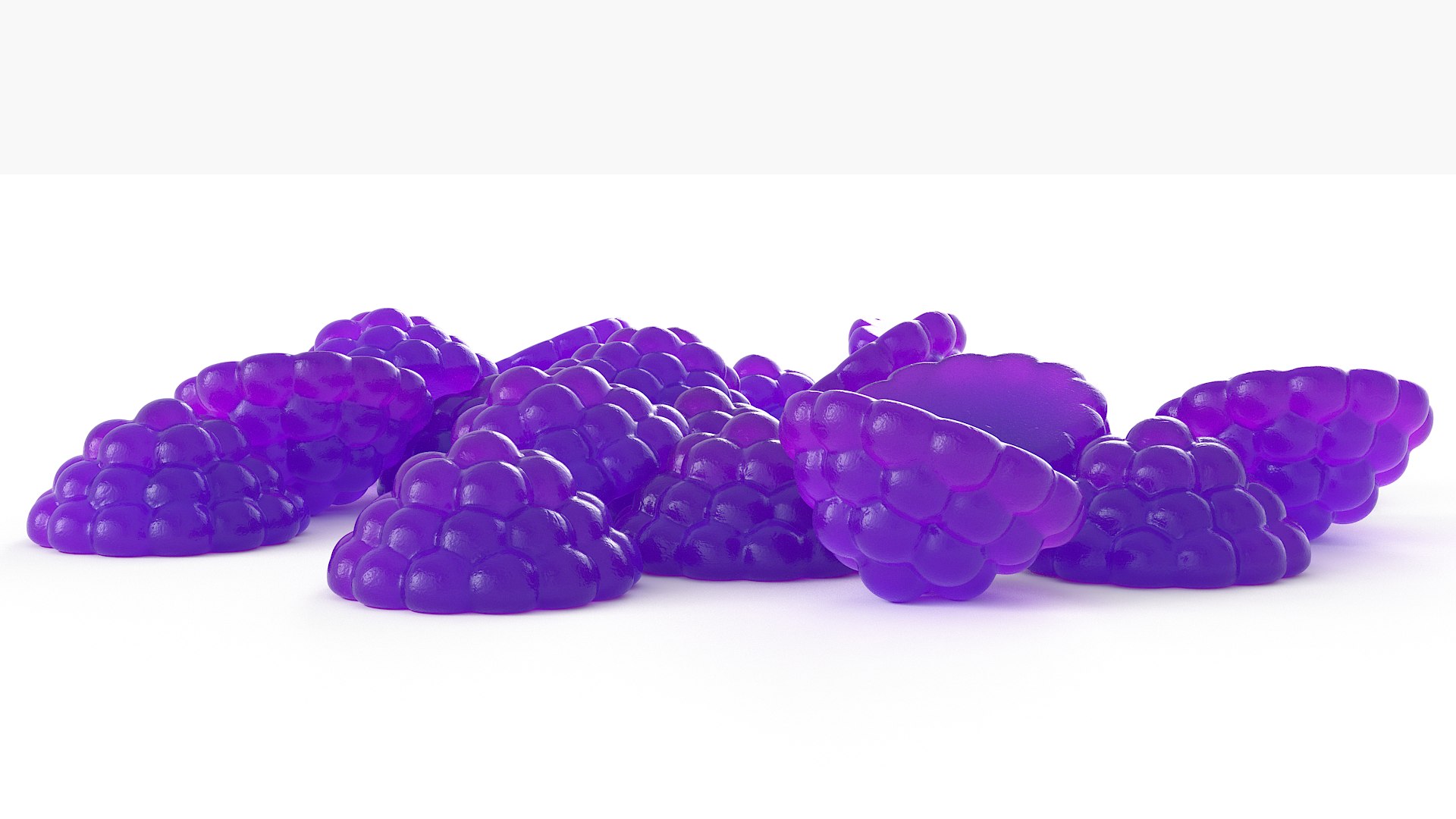 Raspberry Gumdrops Model - TurboSquid 1814480