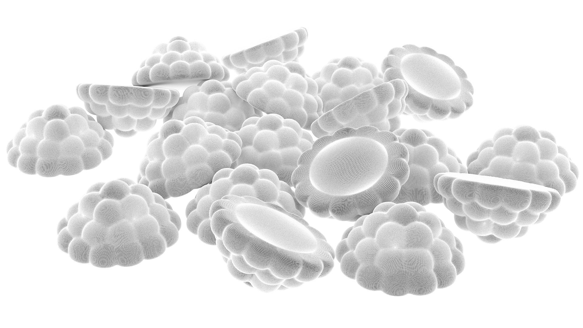 Raspberry Gumdrops model - TurboSquid 1814480