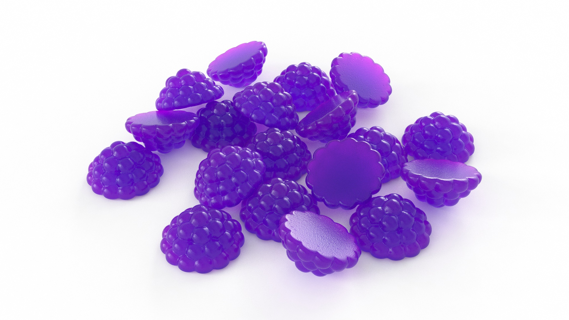 Raspberry Gumdrops Model - TurboSquid 1814480