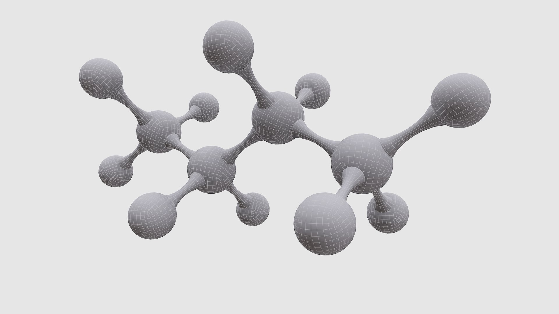 Butane Molecule With PBR 4K 8K Model - TurboSquid 1942304