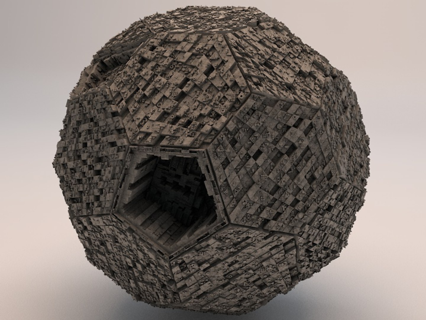 space station - hedron 3d c4d