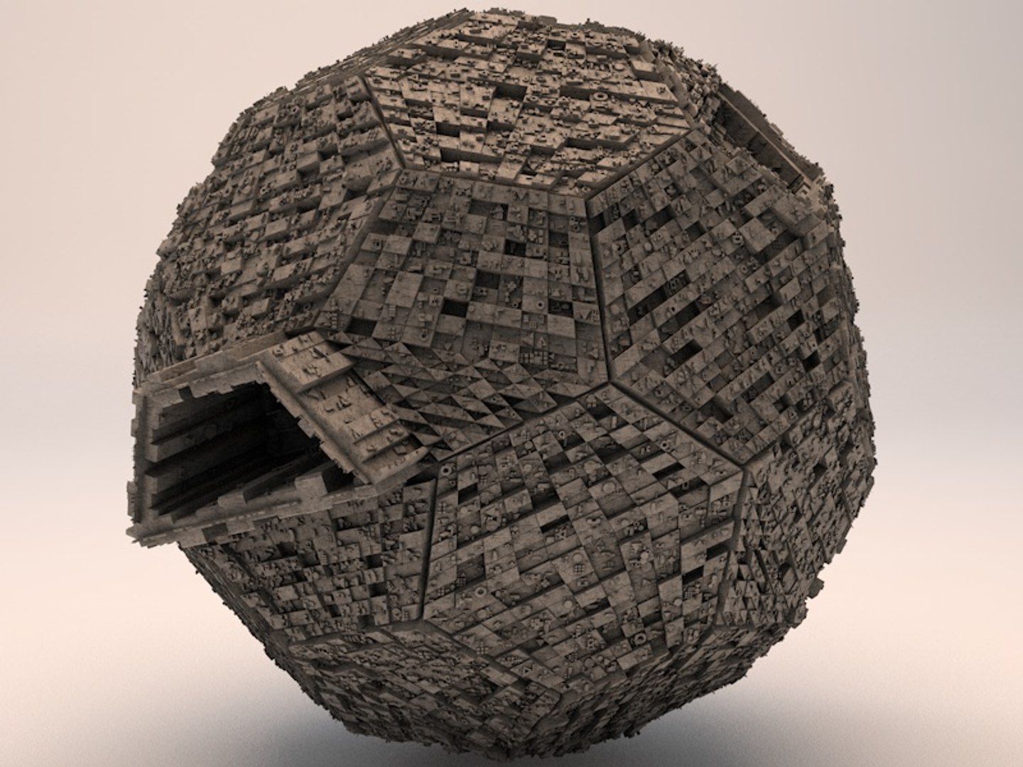 space station - hedron 3d c4d