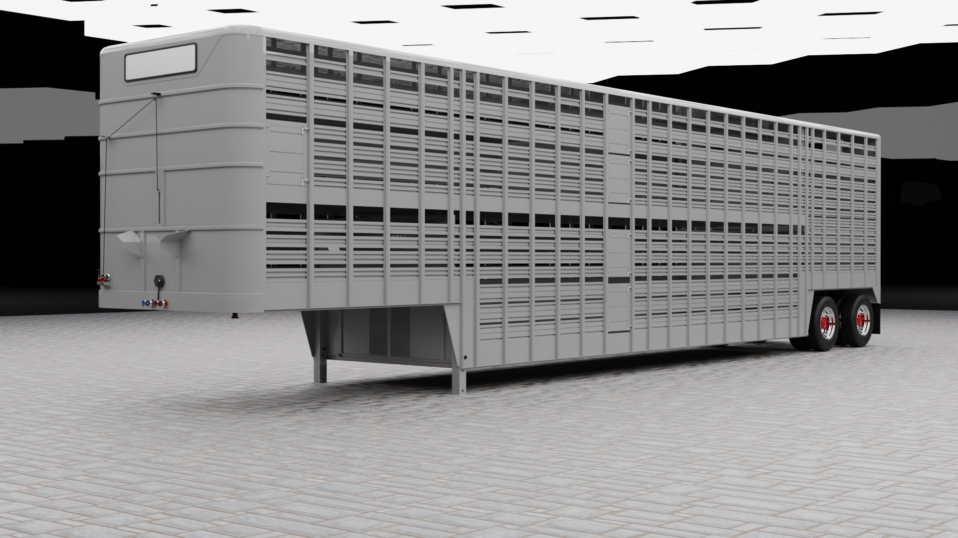 3D Wilson Cattle Trailer Model - TurboSquid 2352440
