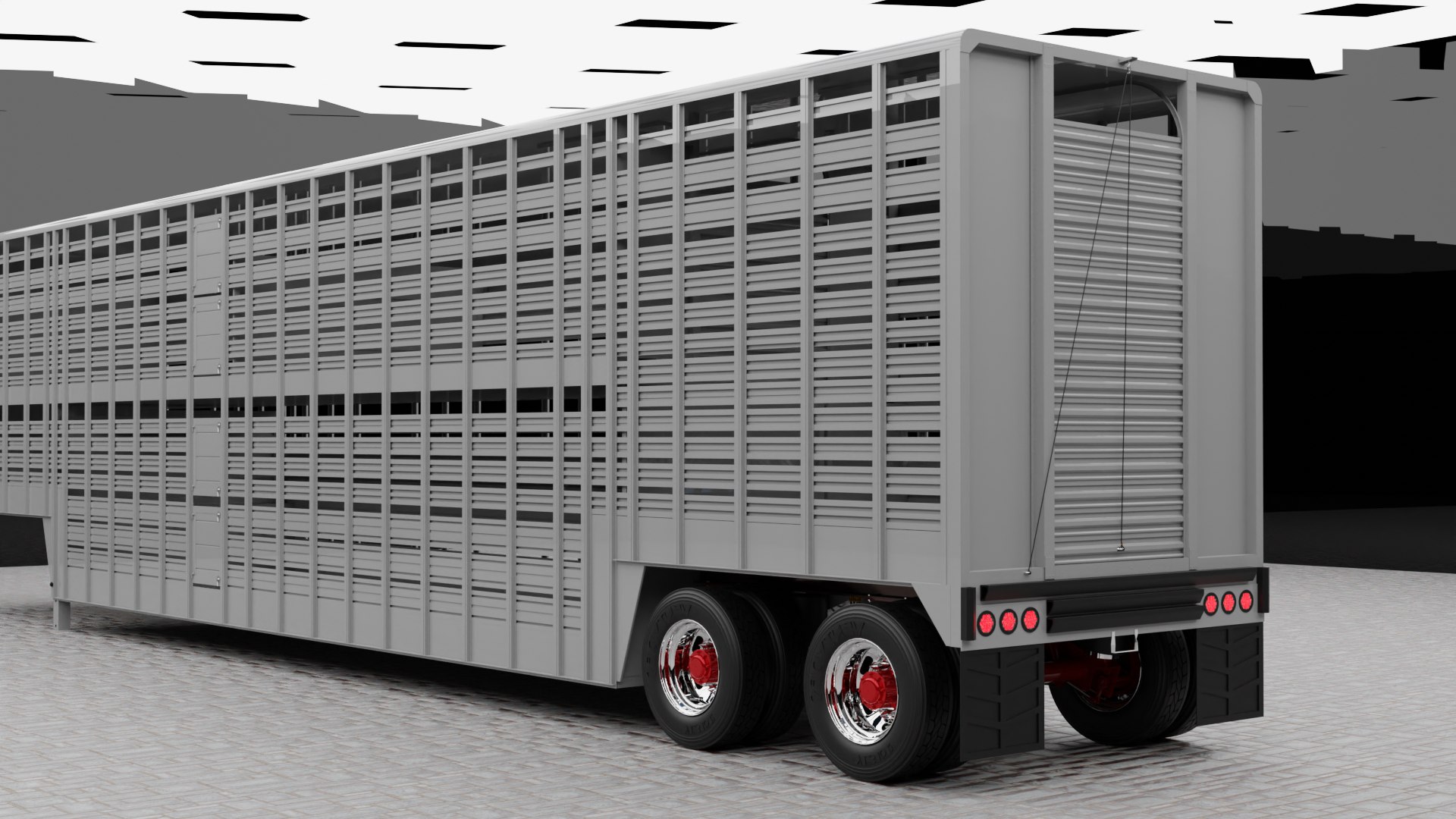 3D Wilson Cattle Trailer Model - TurboSquid 2352440