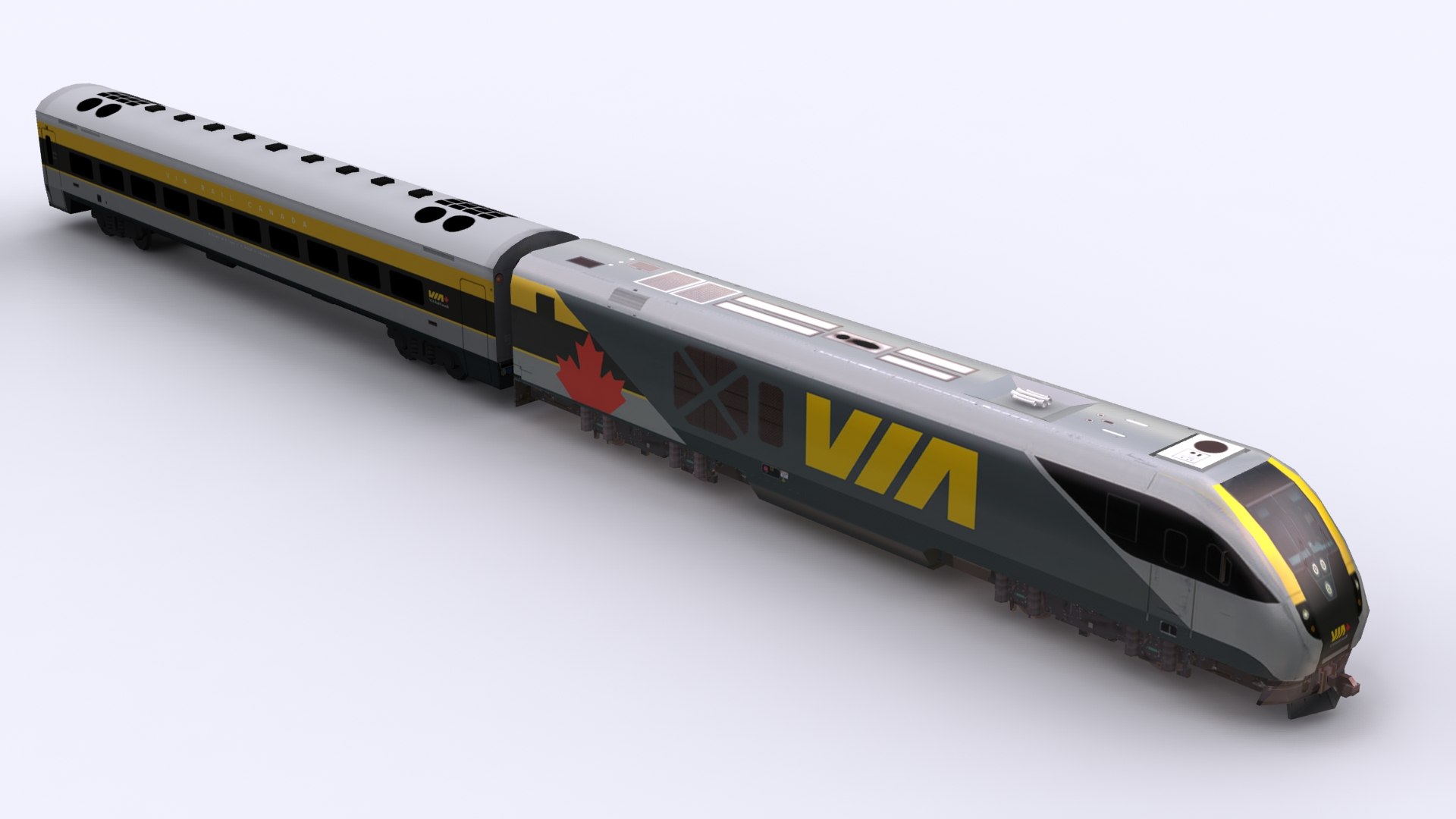 3D Model SC 42 And ALC 42 Locomotive And LHB Railway Coach - TurboSquid ...